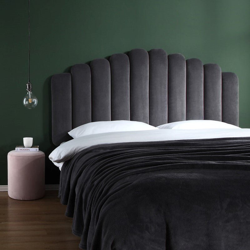 Scalloped headboard queen store
