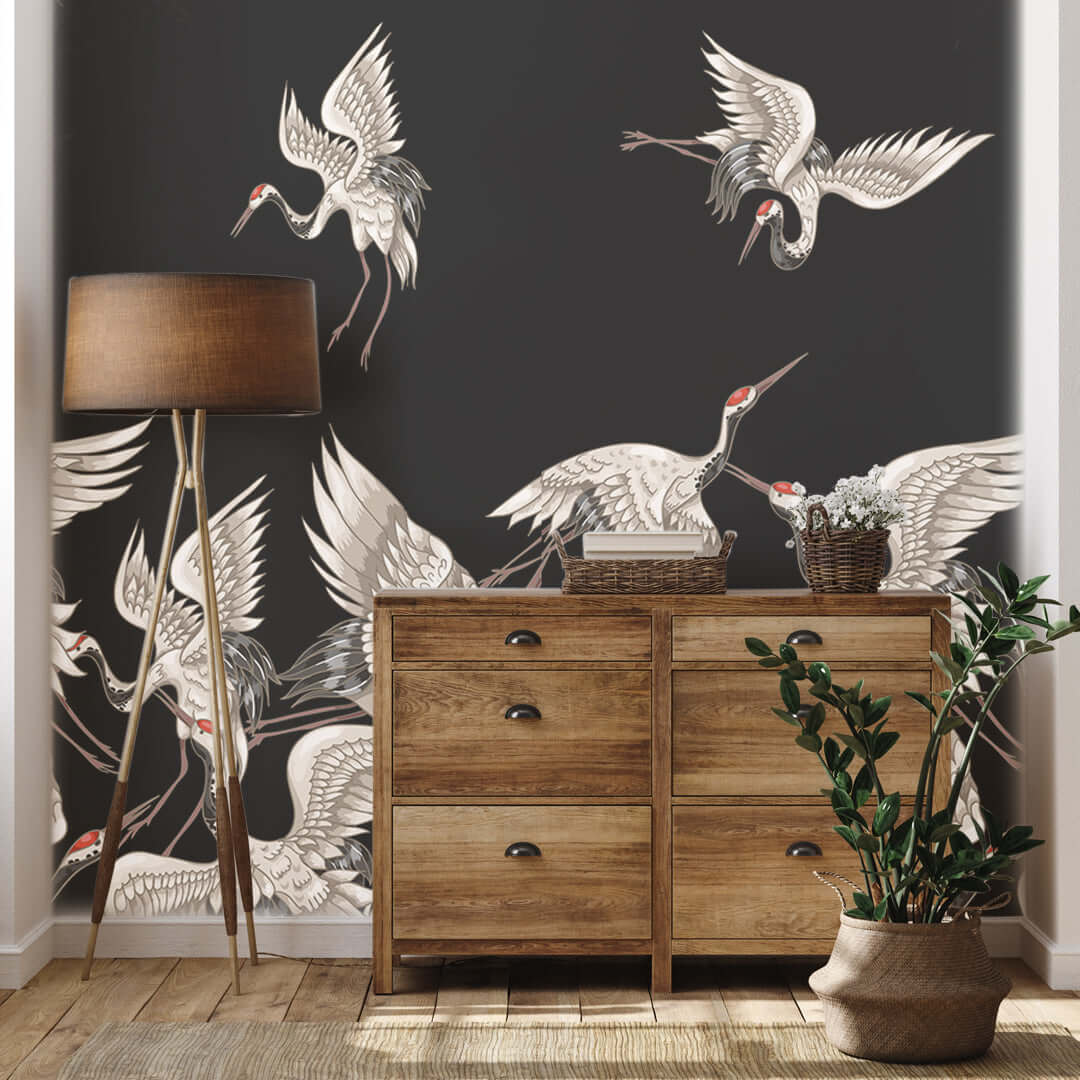 Crane Wall Mural